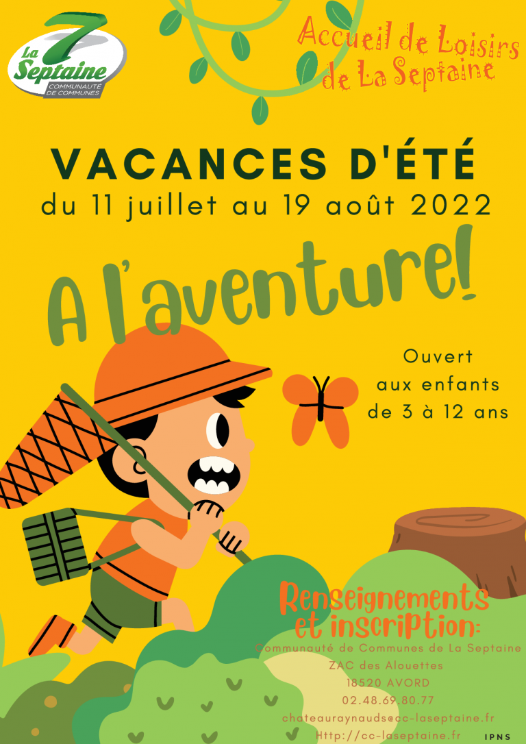 Accueil de loisirs – vacances d’été | Mairie d'Avord