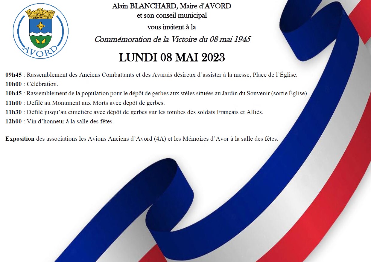 Cérémonie du 08 mai | Mairie d'Avord
